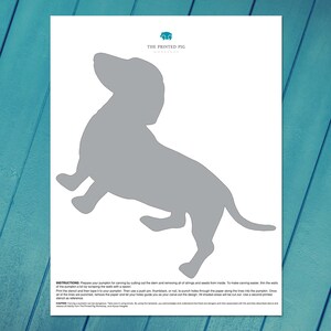Dachshund / Silhouette Series Printable Pumpkin Carving Pattern: Weiner ...