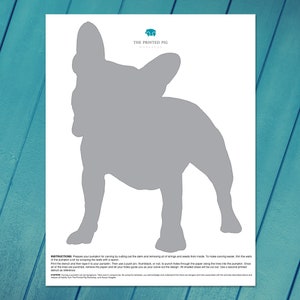 Frenchie / Silhouette Series Printable Pumpkin Carving Pattern: French ...