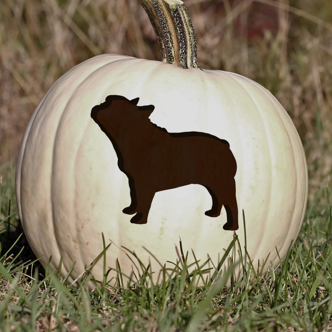 French Bulldog / Silhouette Series Printable Pumpkin Carving Pattern ...