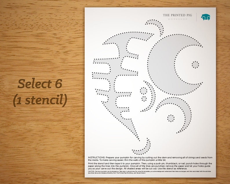 Printable Pumpkin Carving Pattern: Goofy Laughing Face, Crazy - Etsy
