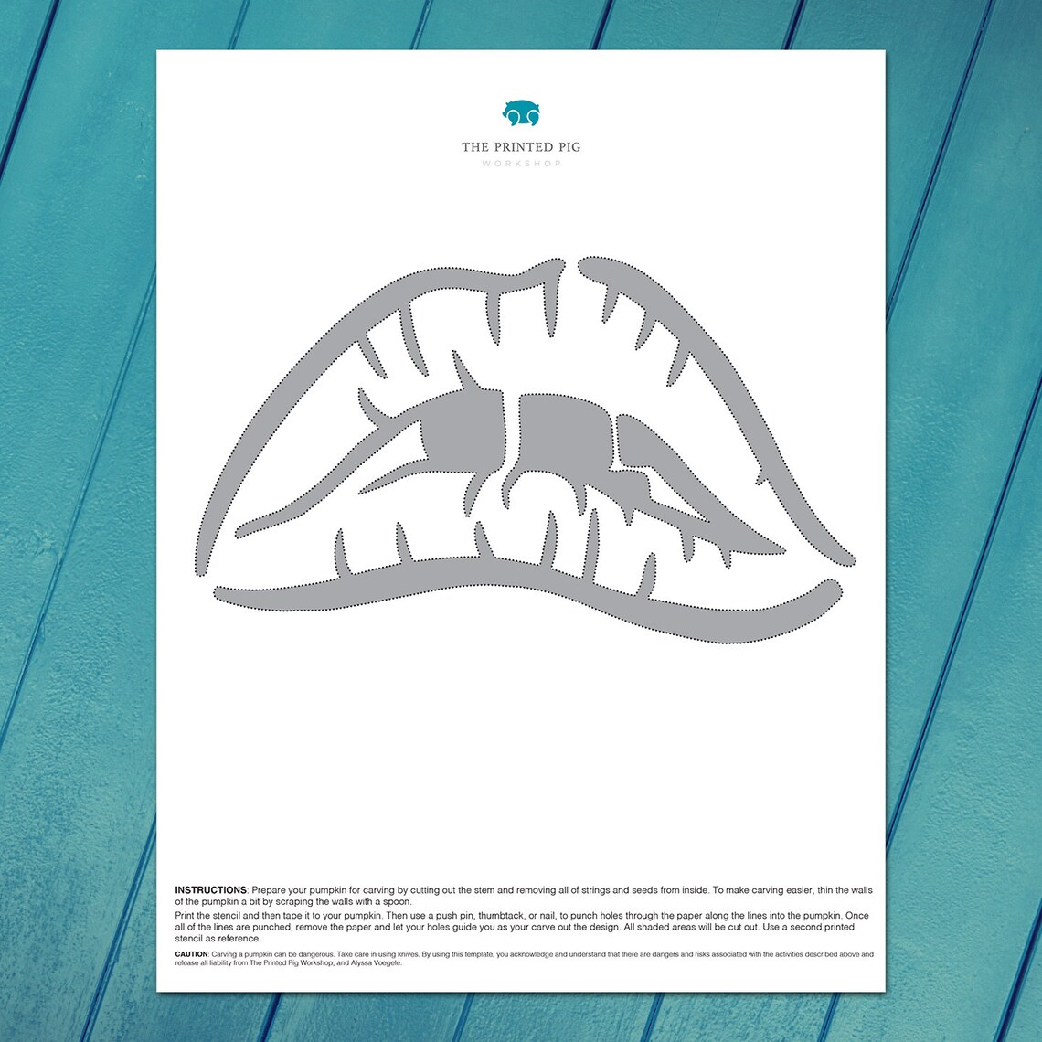 Printable Pumpkin Carving Pattern: Rocky Horror Picture Show Lips - Etsy