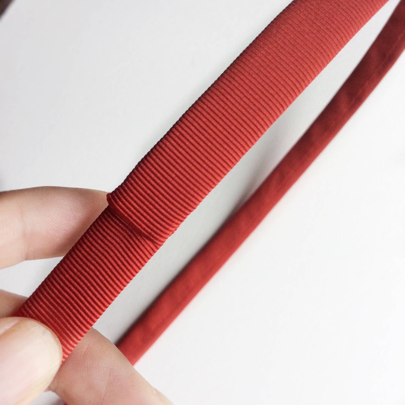 Simple red belt skinny wedding belt thin bridal belt for a | Etsy