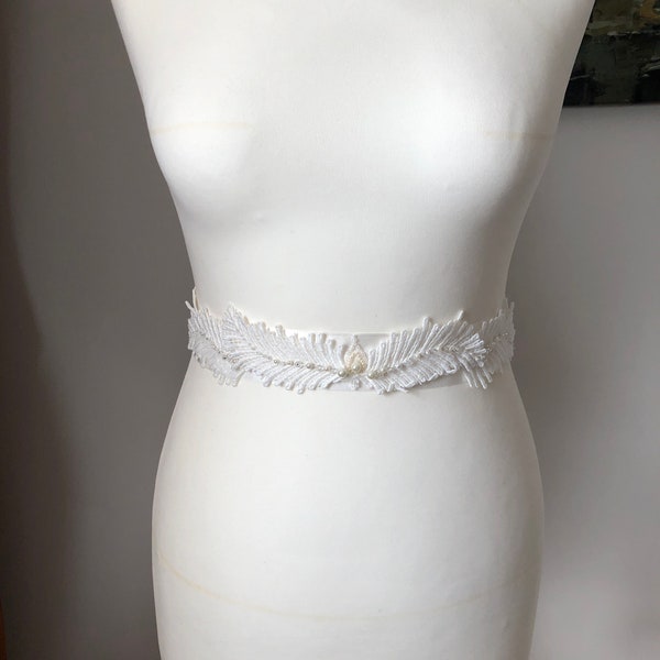 Beaded Bridal Sash - Etsy