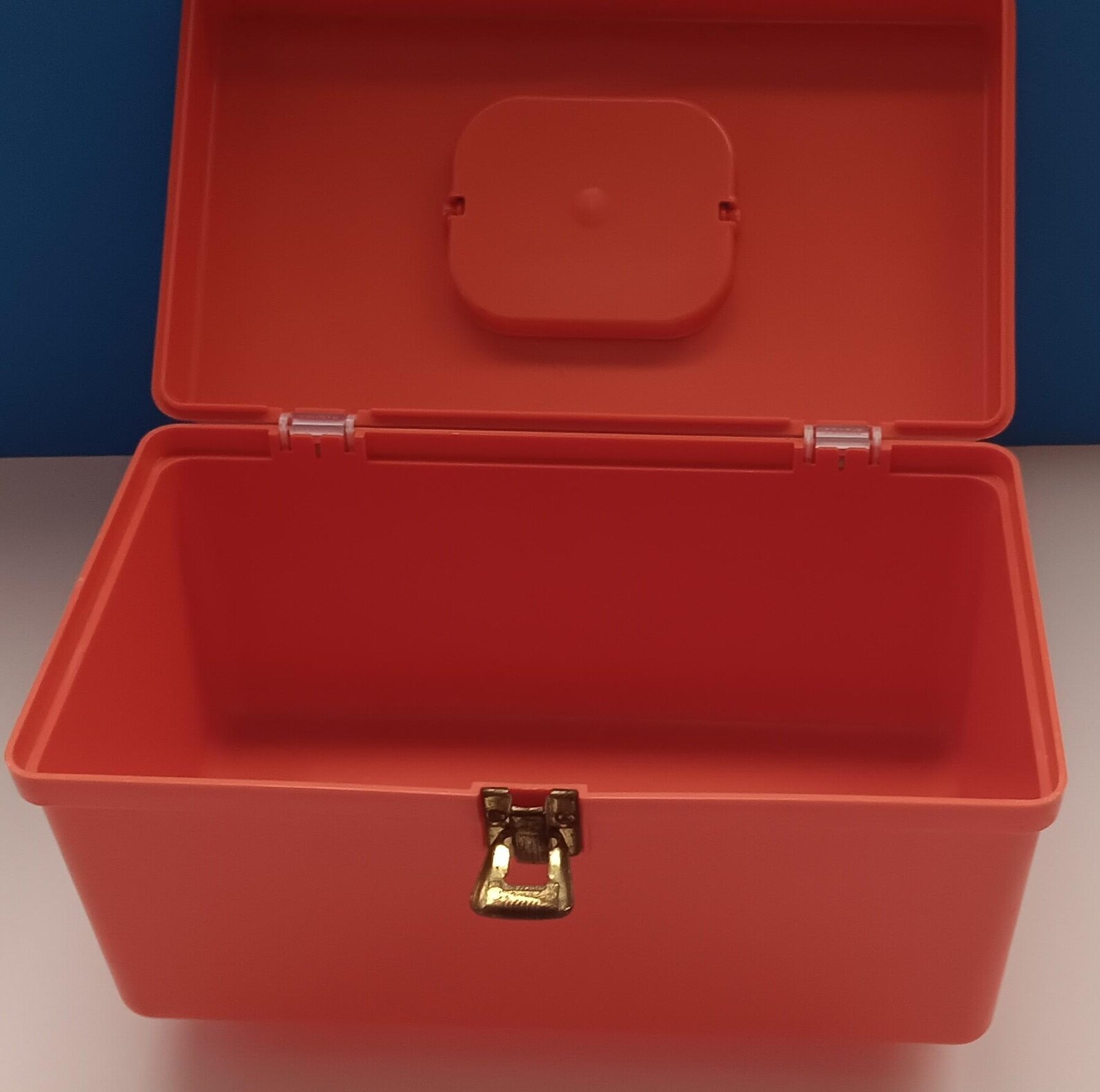 Vintage Orange Plastic Sewing Box - Wil Hold Wilson Manufacturing - Etsy