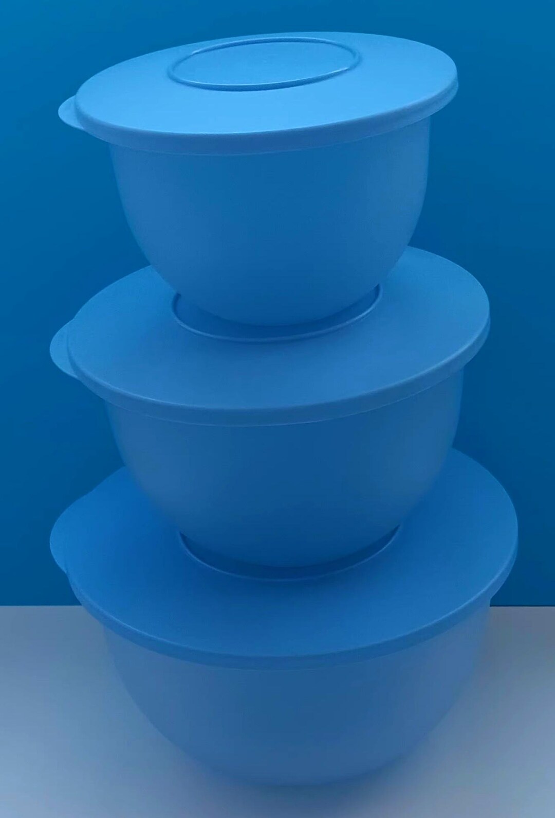 Set of Three Vintage Tupperware Impressions Mixing Bowls, Collectible ...