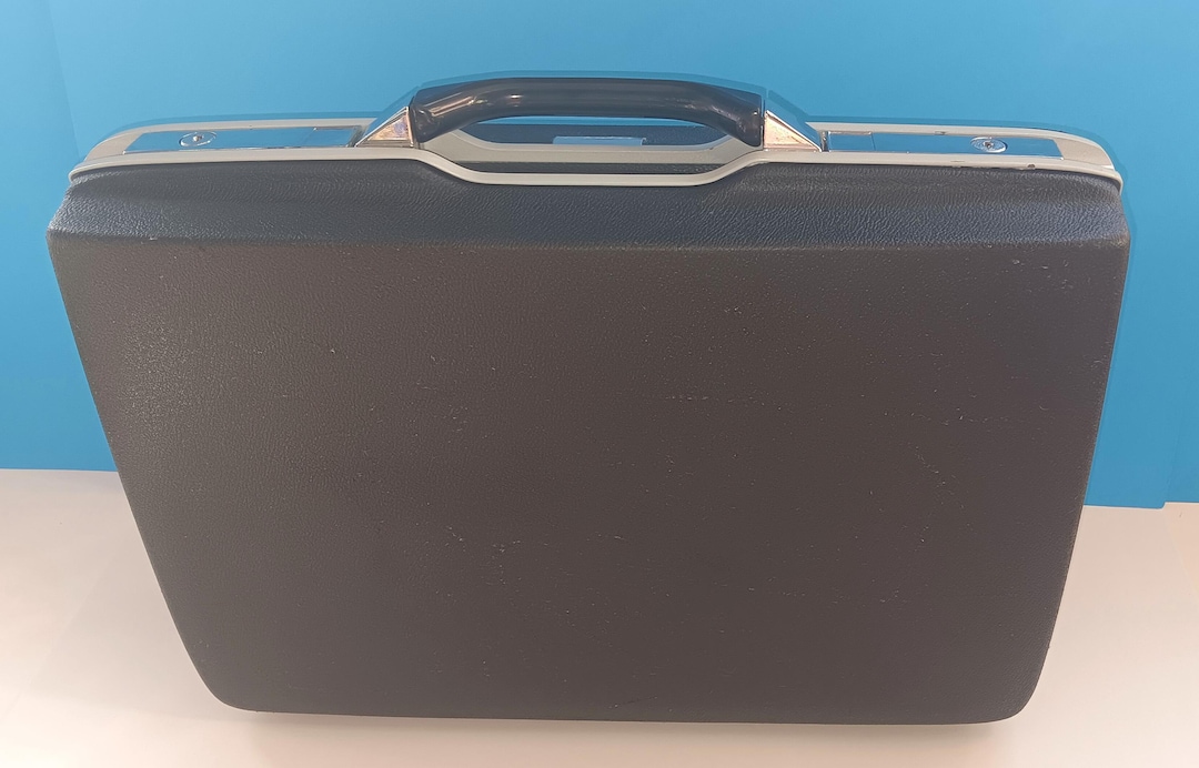 Vintage Samsonite Black Hard Shell Briefcase/attache Case, Retro ...