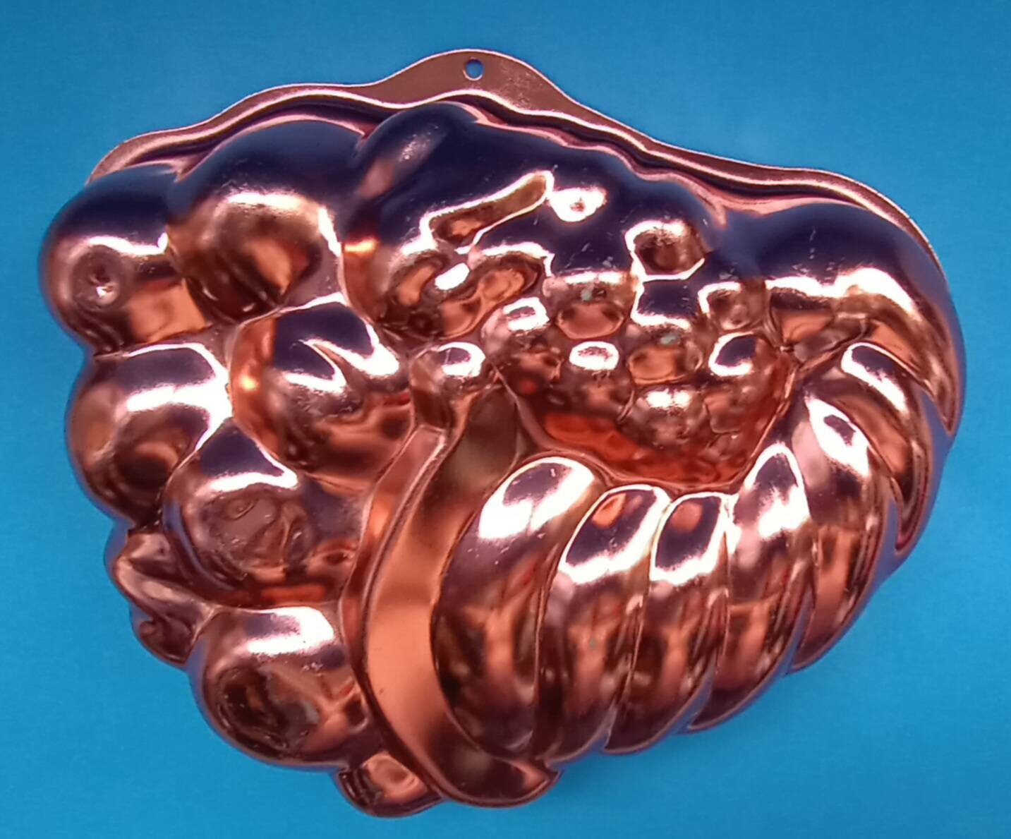 Vintage Wearever Six Cup Copper Jello Mold Copper Cornucopia - Etsy