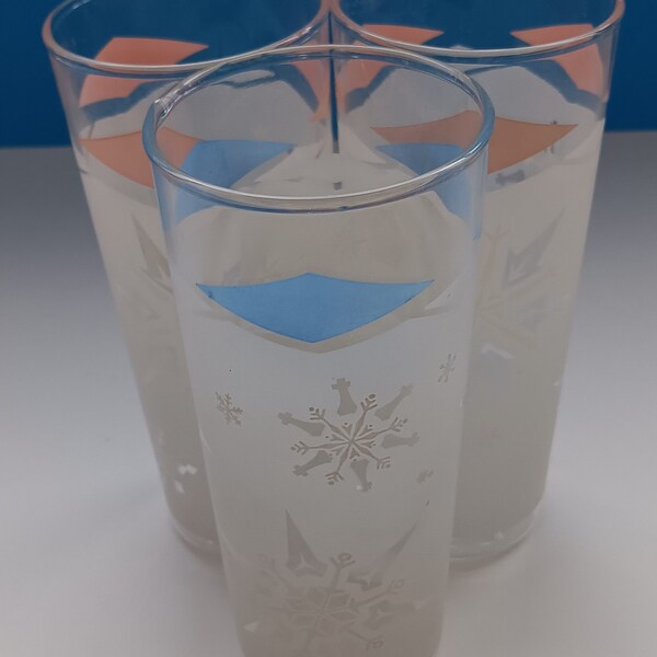 Snowflake Glassware - Etsy