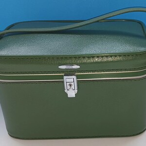 Vintage Sears Avocado Green Train Case: 1960s Mid Century Retro - Etsy