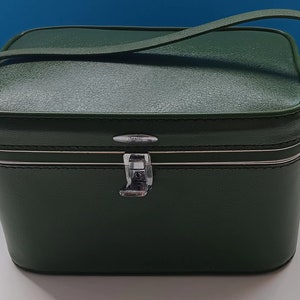 Vintage Sears Avocado Green Train Case: 1960s Mid Century Retro - Etsy