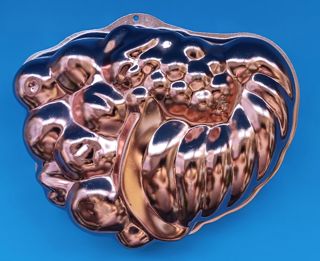 Vintage Wearever Copper Cornucopia Jello Mold - Retro Kitchen Decor - Etsy