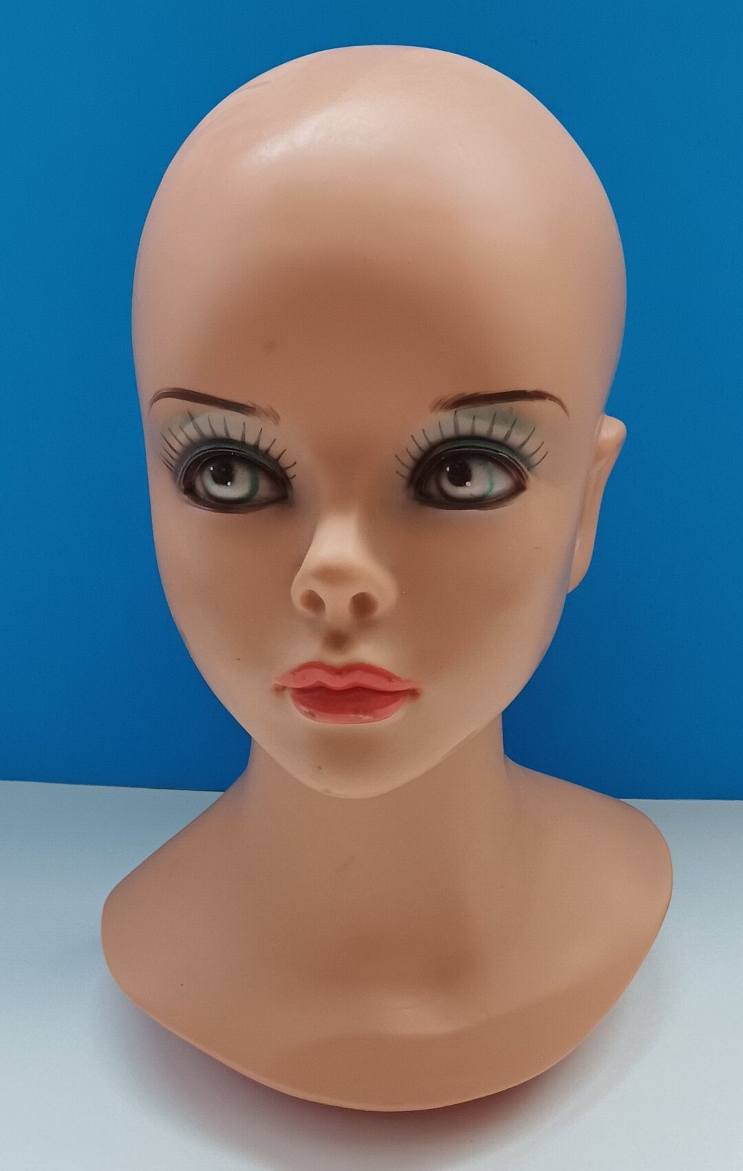 Vintage Plastic Female Mannequin Head Wig Head Vintage - Etsy