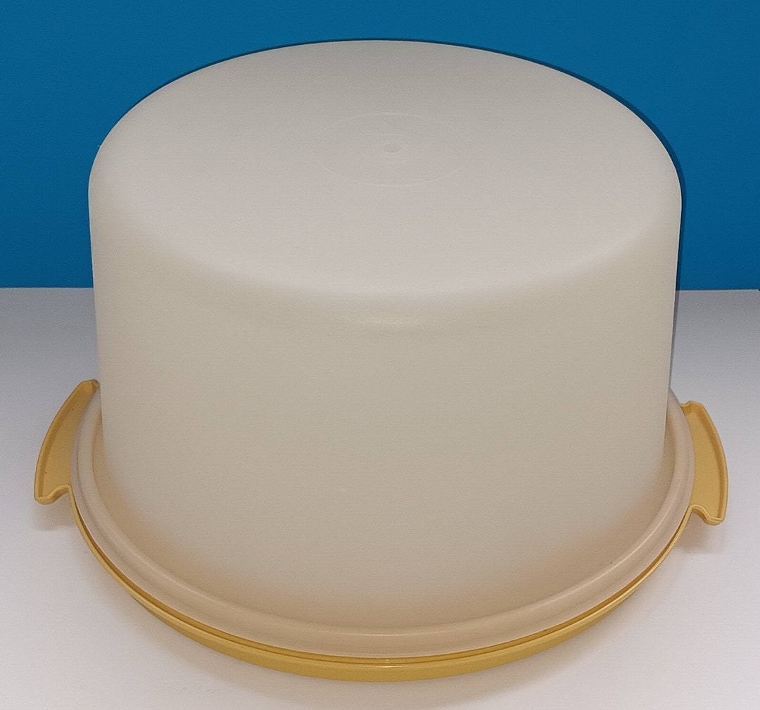 Vintage Plastic Tupperware Cake Carrier, Retro 1970s Tupperware Harvest ...