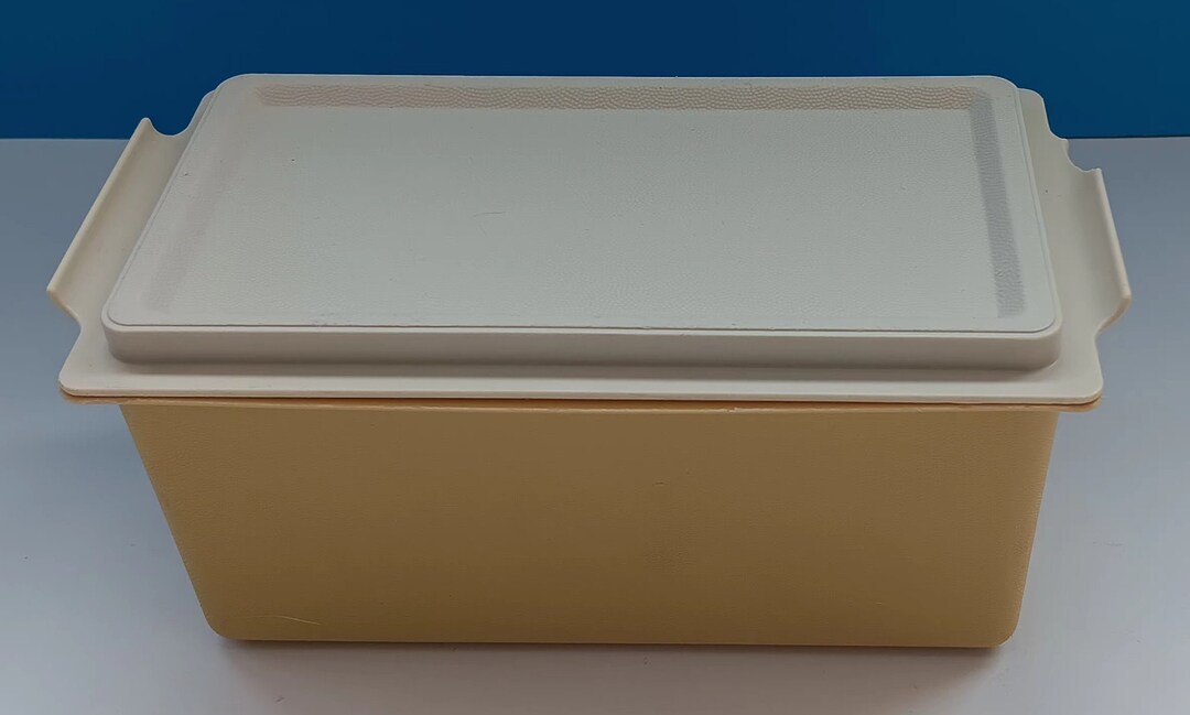 Vintage Tupperware Butter Keeper 638-12, Vintage Harvest Yellow/white ...