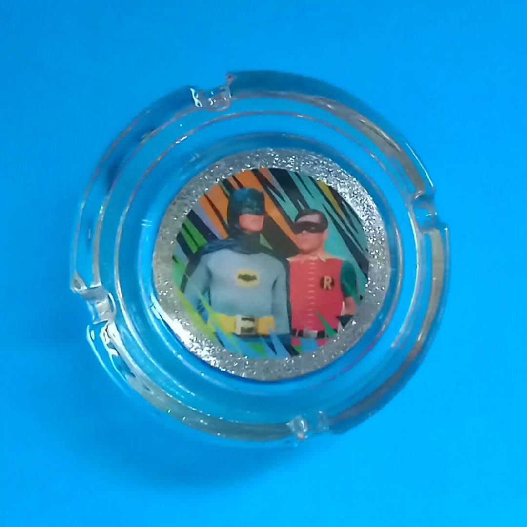 Handmade Batman and Robin Glass Ashtray Smoke Accessory - Etsy