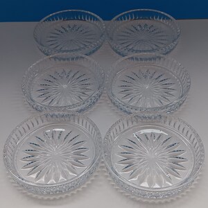 Set of Six Mid Century Round Glass Starburst Coasters, Retro Drink ...