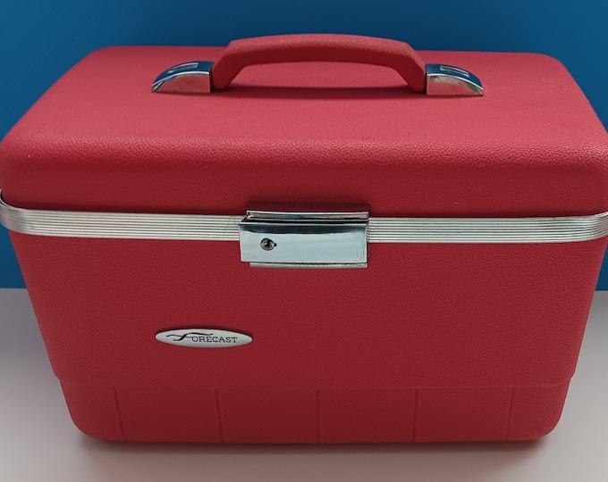 Upcycled Vintage 1960s Globester Train Travel Cosmetic Case - Summer ...
