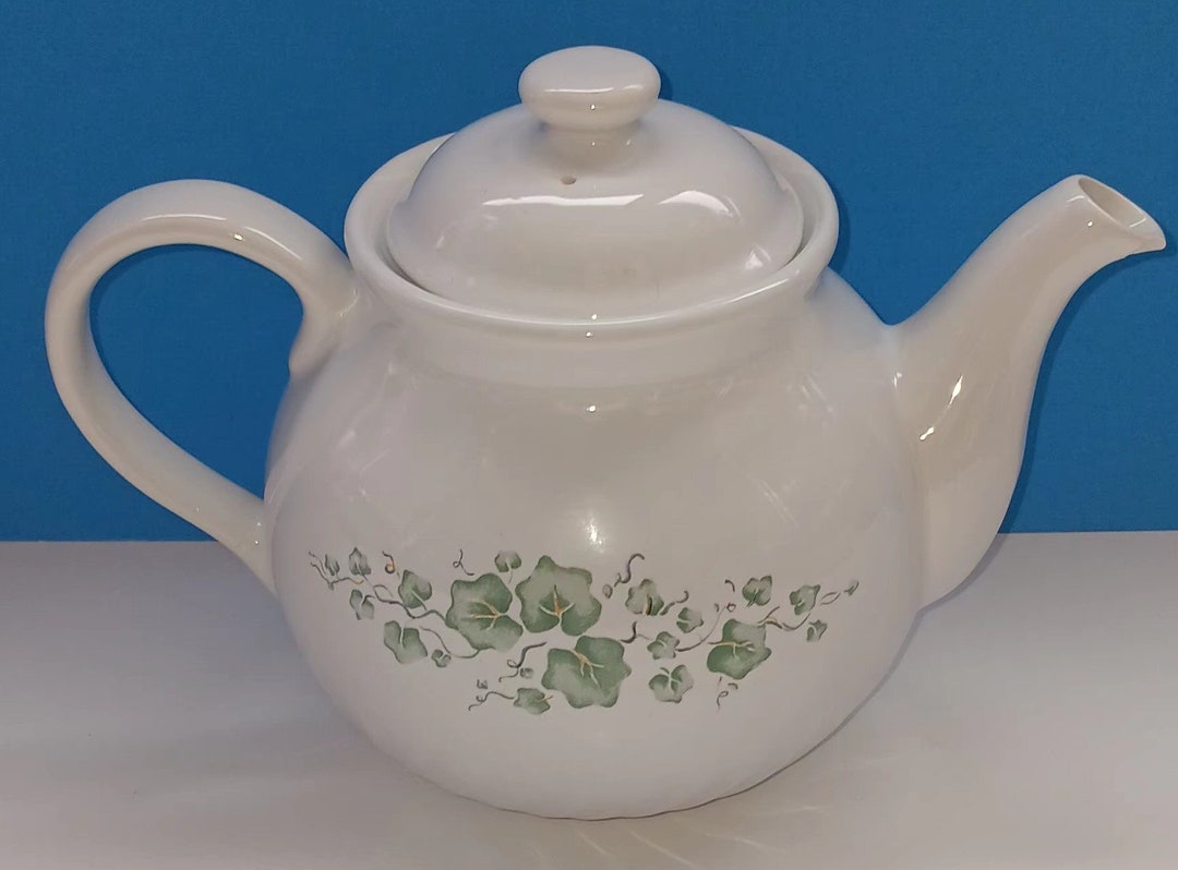 Corning Corelle Coordinates Stoneware Callaway Teapot, Green Ivy ...