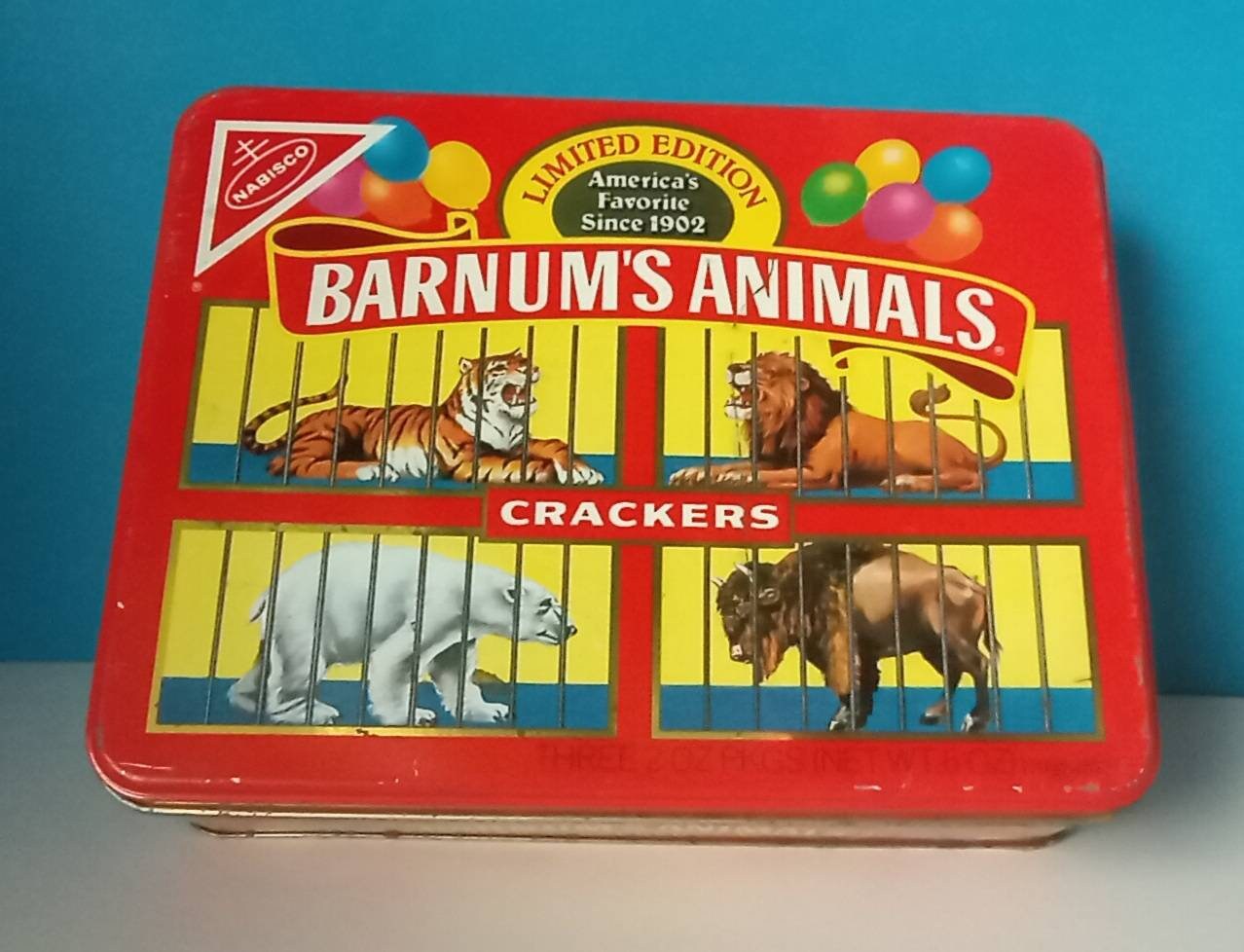 Art & Collectibles Barnums Rectangular Animal Crackers Tin 1989 Barnums ...