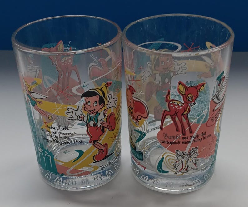 One Vintage Mcdonald's Walt Disney 100 Years of Magic Drink Glass ...