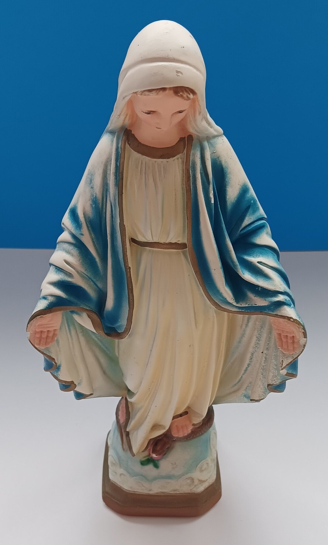 Mid Century Ceramic Virgin Mary Statue Vintage Religious - Etsy