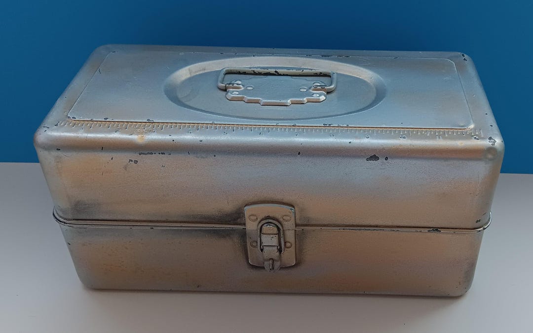 Vintage Metal Tackle Box/utility Box by Union Utility, Vintage Utility ...