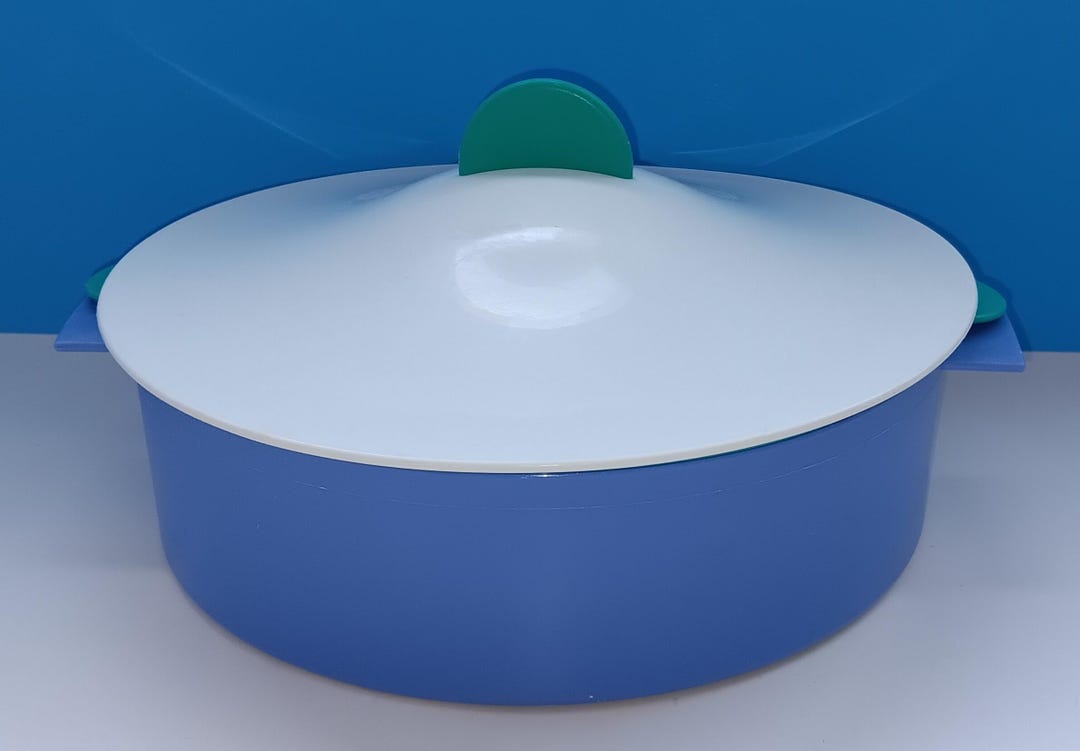 Tupperware Three Piece Microwave Steamer Strainer Container With Lid ...