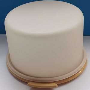 Vintage Plastic Tupperware Cake Carrier, Retro 1970s Tupperware Harvest ...