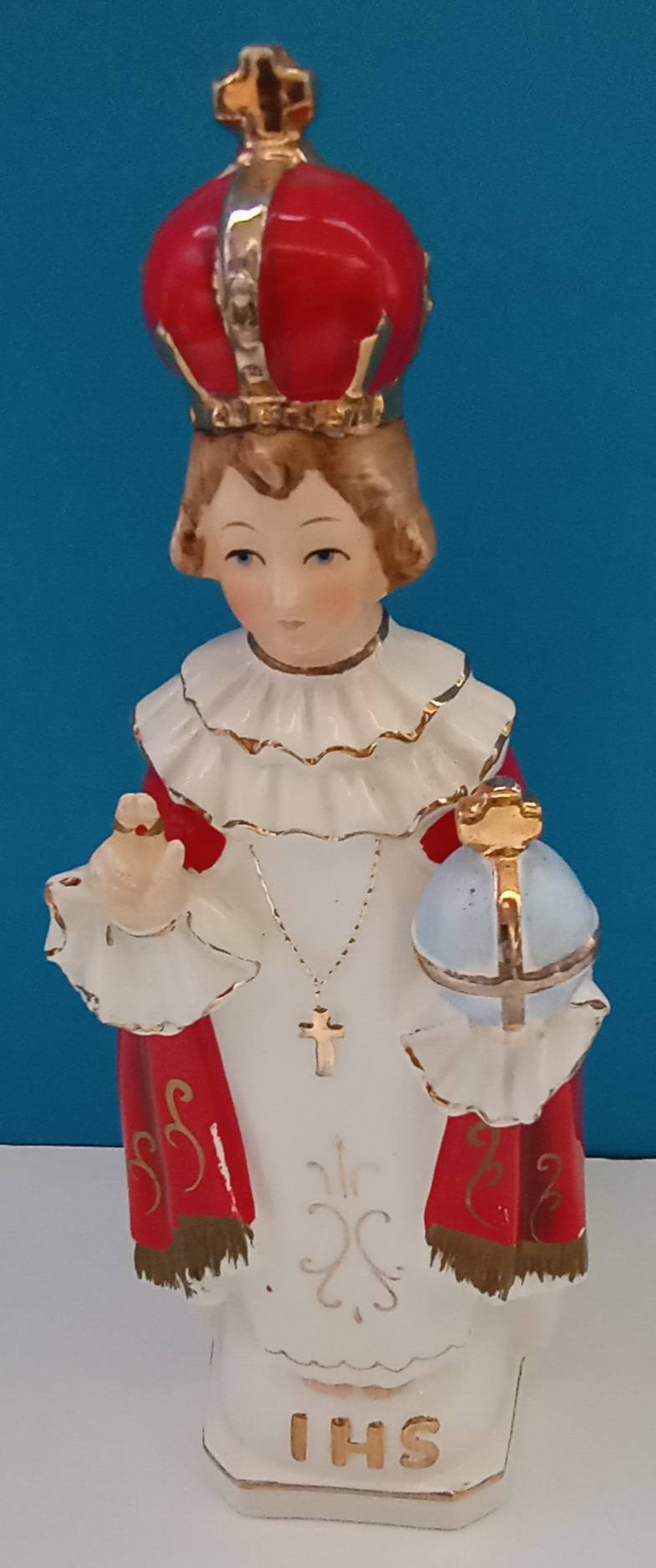 Vintage Lefton China Glazed Ceramic Infant Of Prague Planter | Etsy