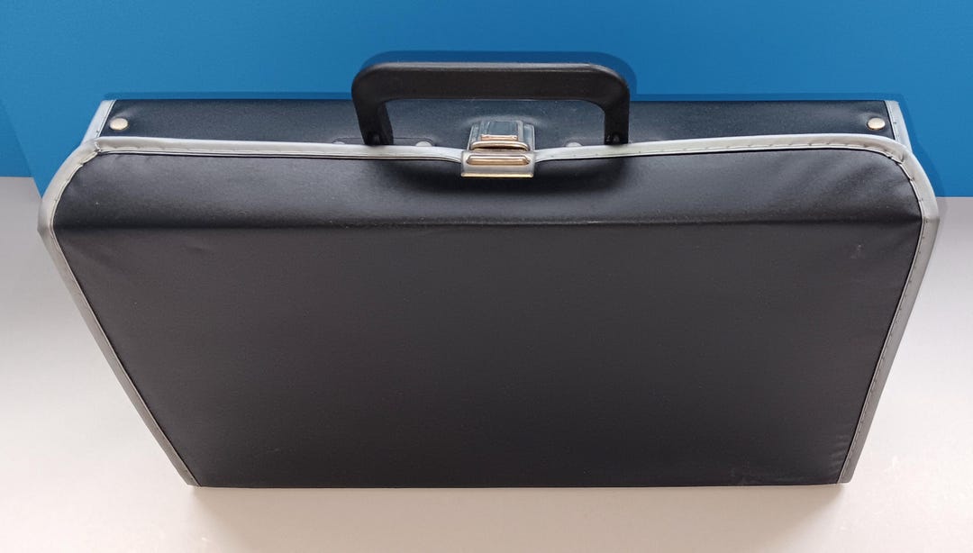 Vintage Faux Leather Cassette Tape Carrier Briefcase by Service ...