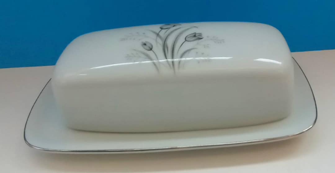 Vintage Ceramic Butter Dish by Creative Fine China Japan, Retro Butter ...