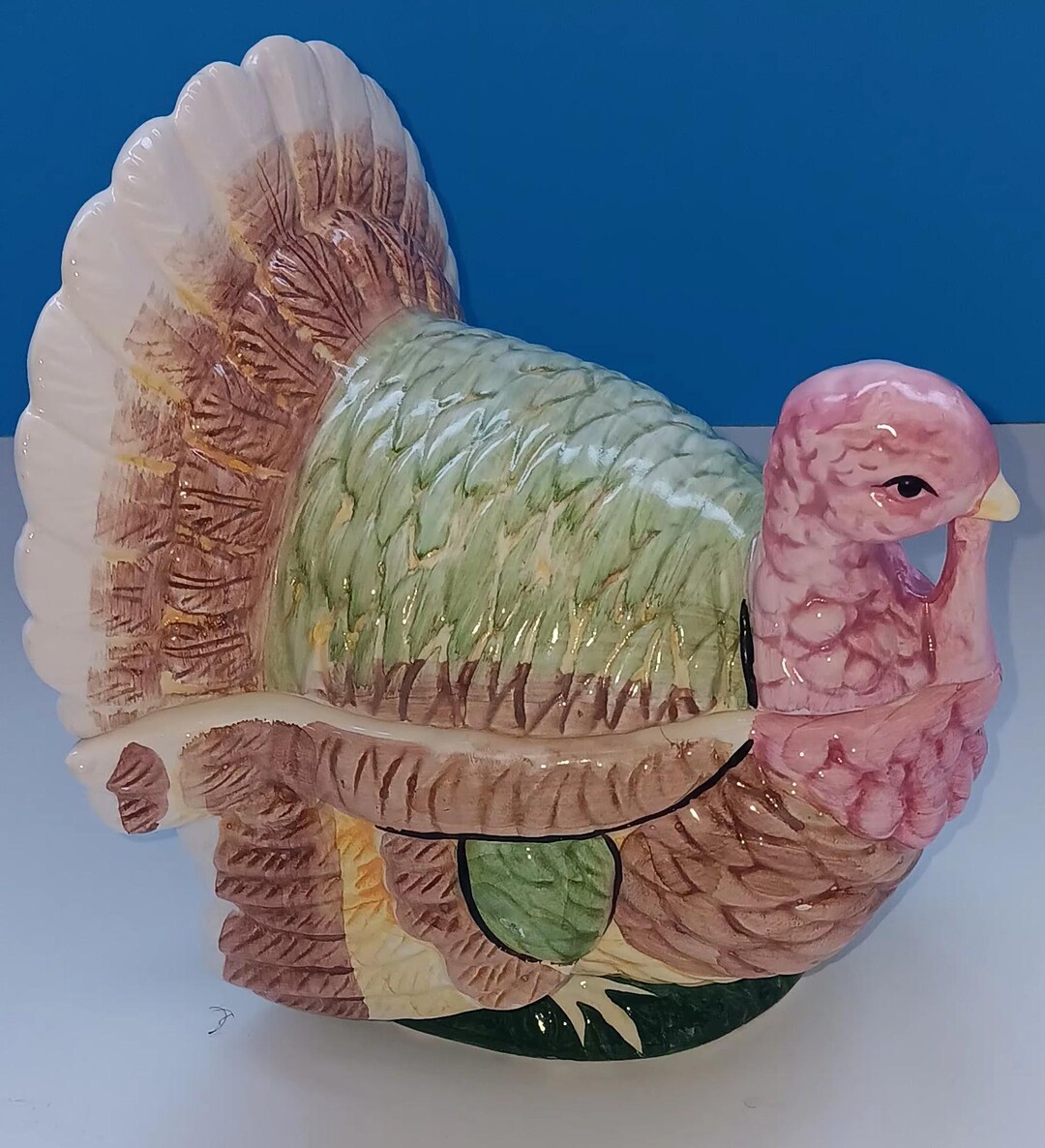 Vintage Ceramic Covered Turkey Gravy Tureen, Vintage Tranksgiving Table ...