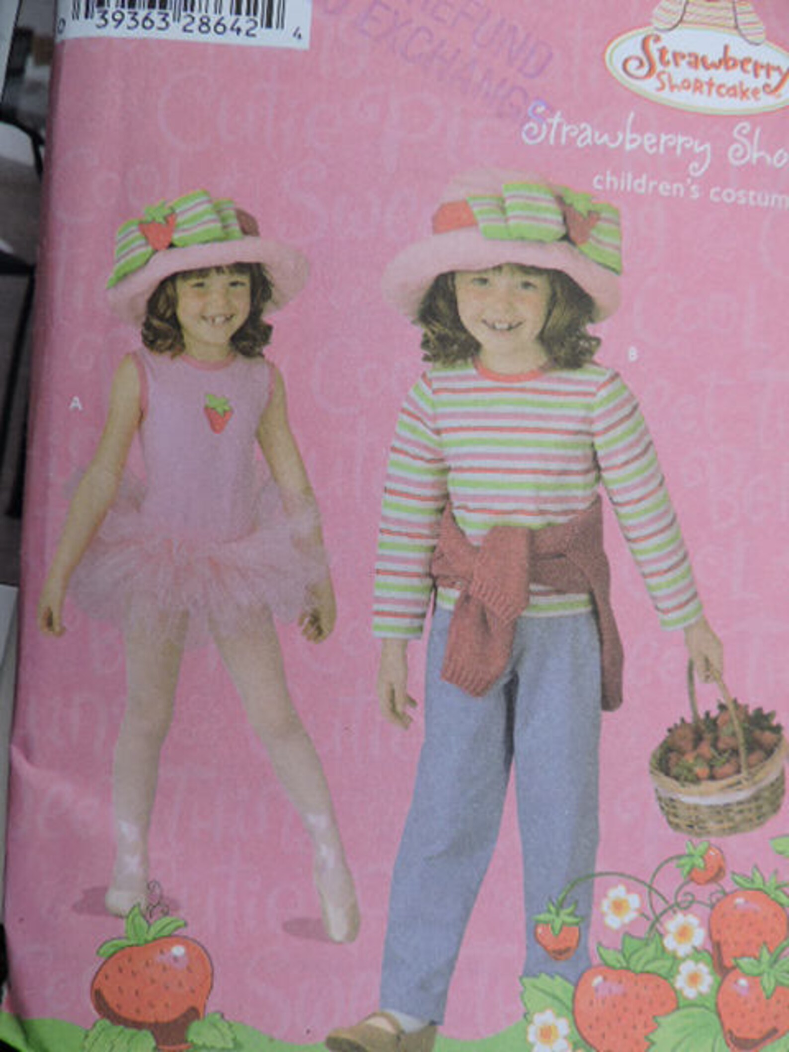 Strawberry Shortcake Children's Outfits Tutu Skirt Leotard Hat Top ...