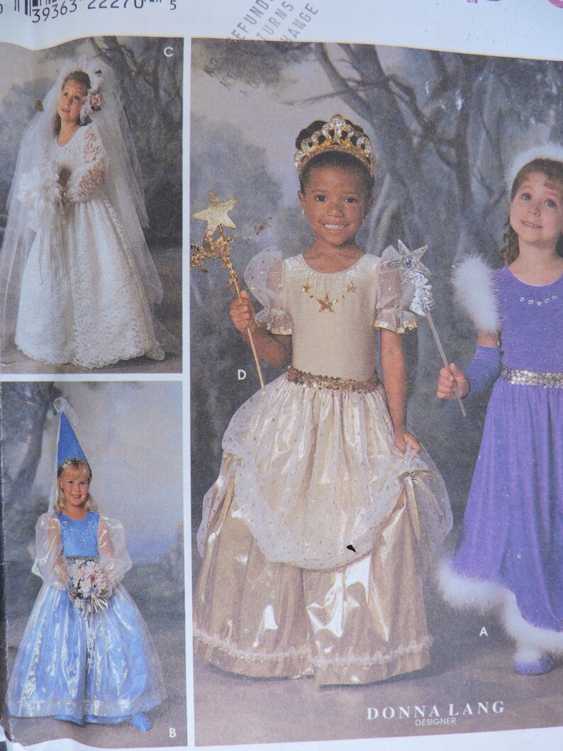 Vintage Fairy Princess Bride Dress up Donna Lang Designs Simplicity ...