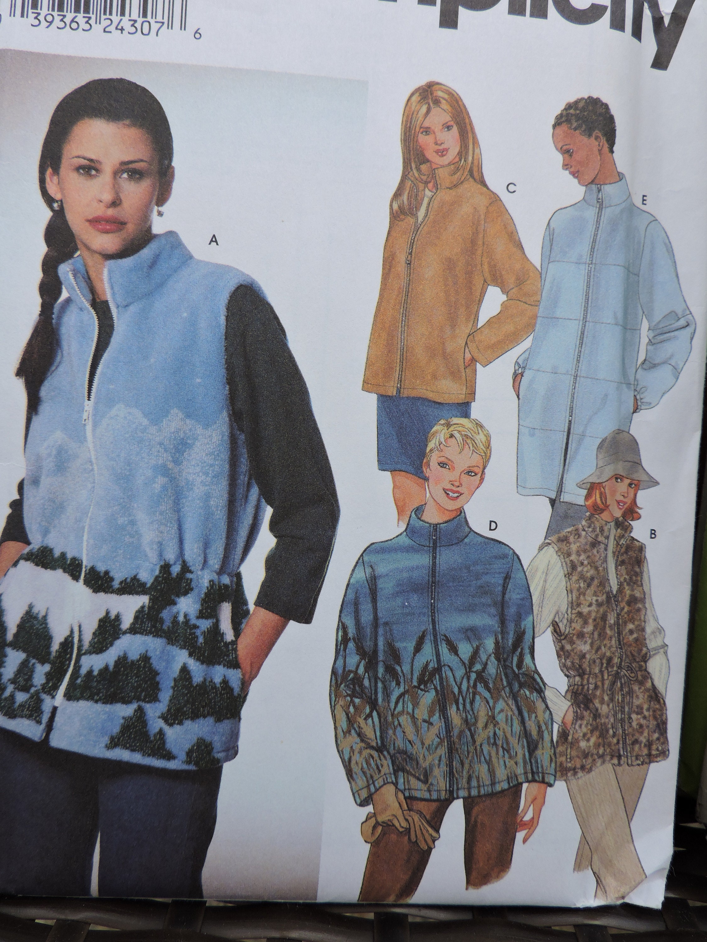 Ladies Fashion Jacket and Vest Side Pockets Simplicity 9409 - Etsy Hong ...