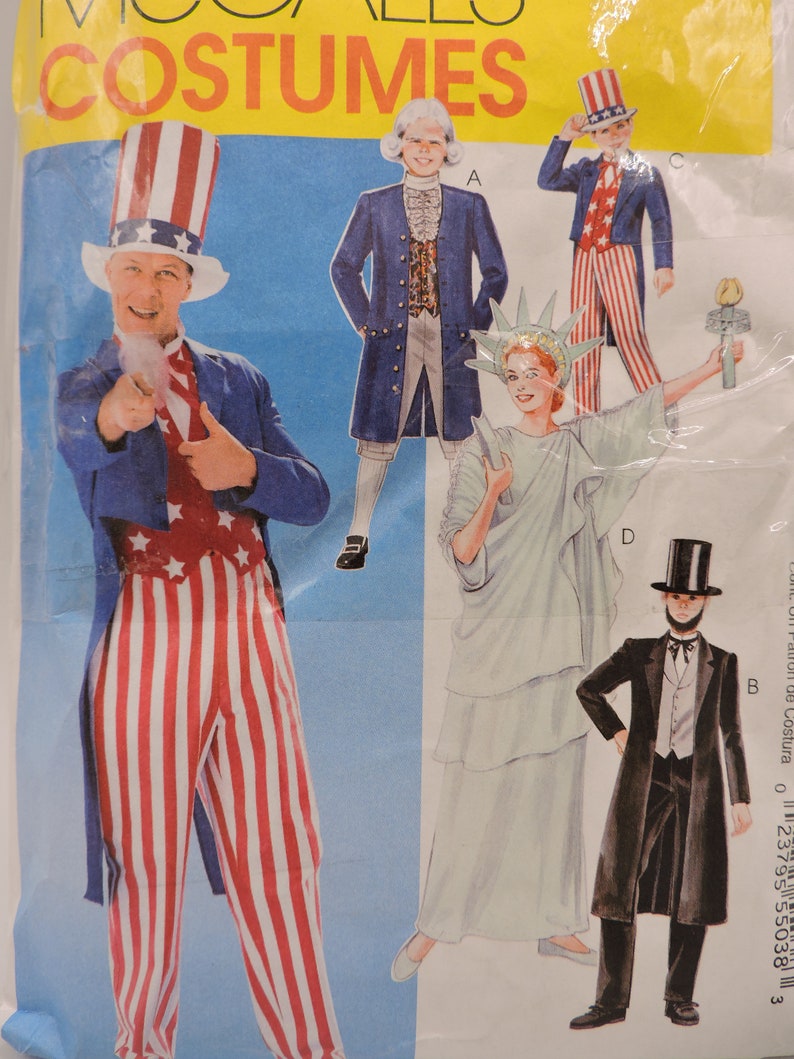 Historic Abe Lincoln Uncle Sam Lady Liberty Unisex Costume - Etsy