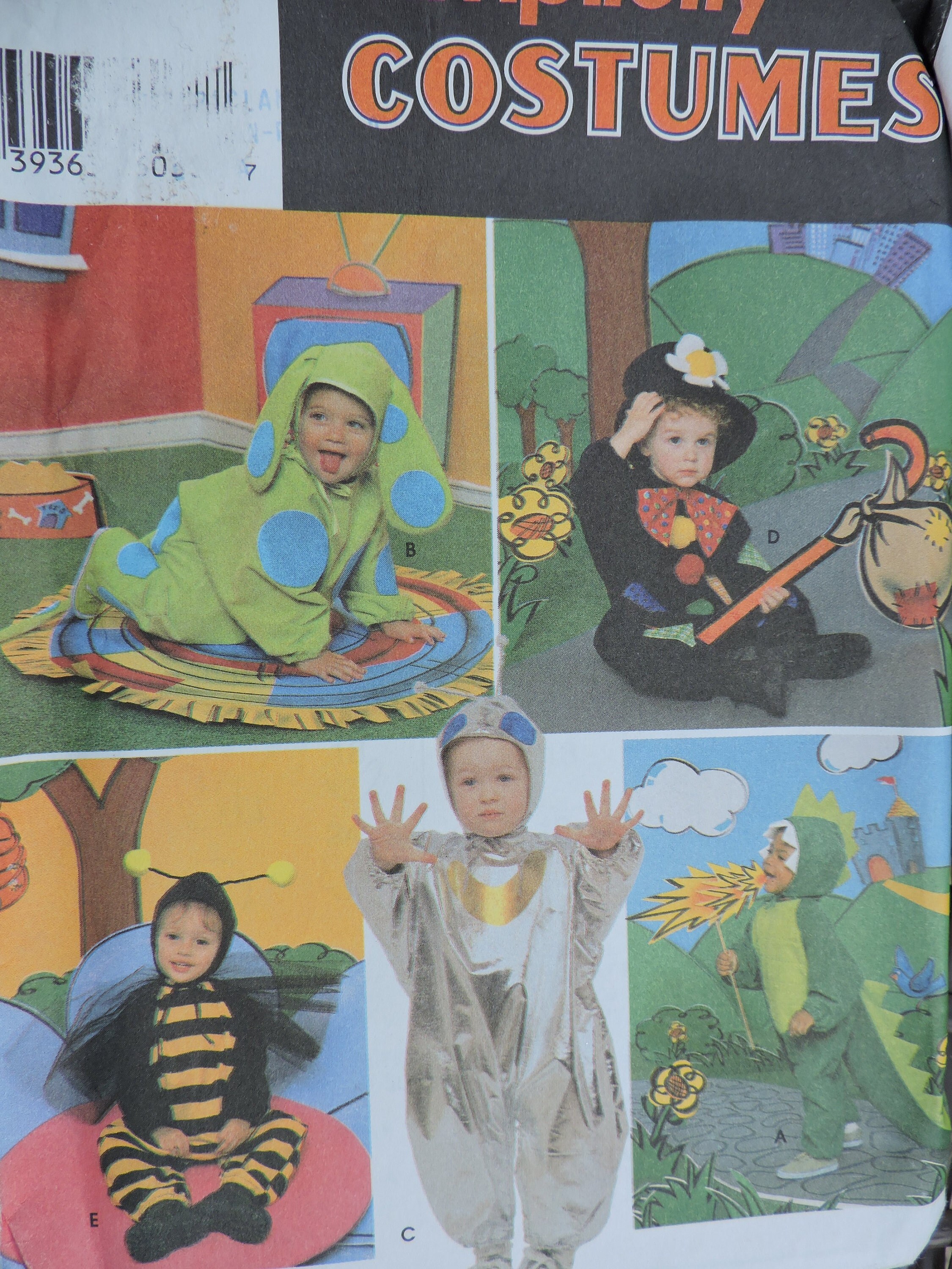 Bee Dragon Little Hobo Blue's Clues Alien Costume Halloween Simplicity ...