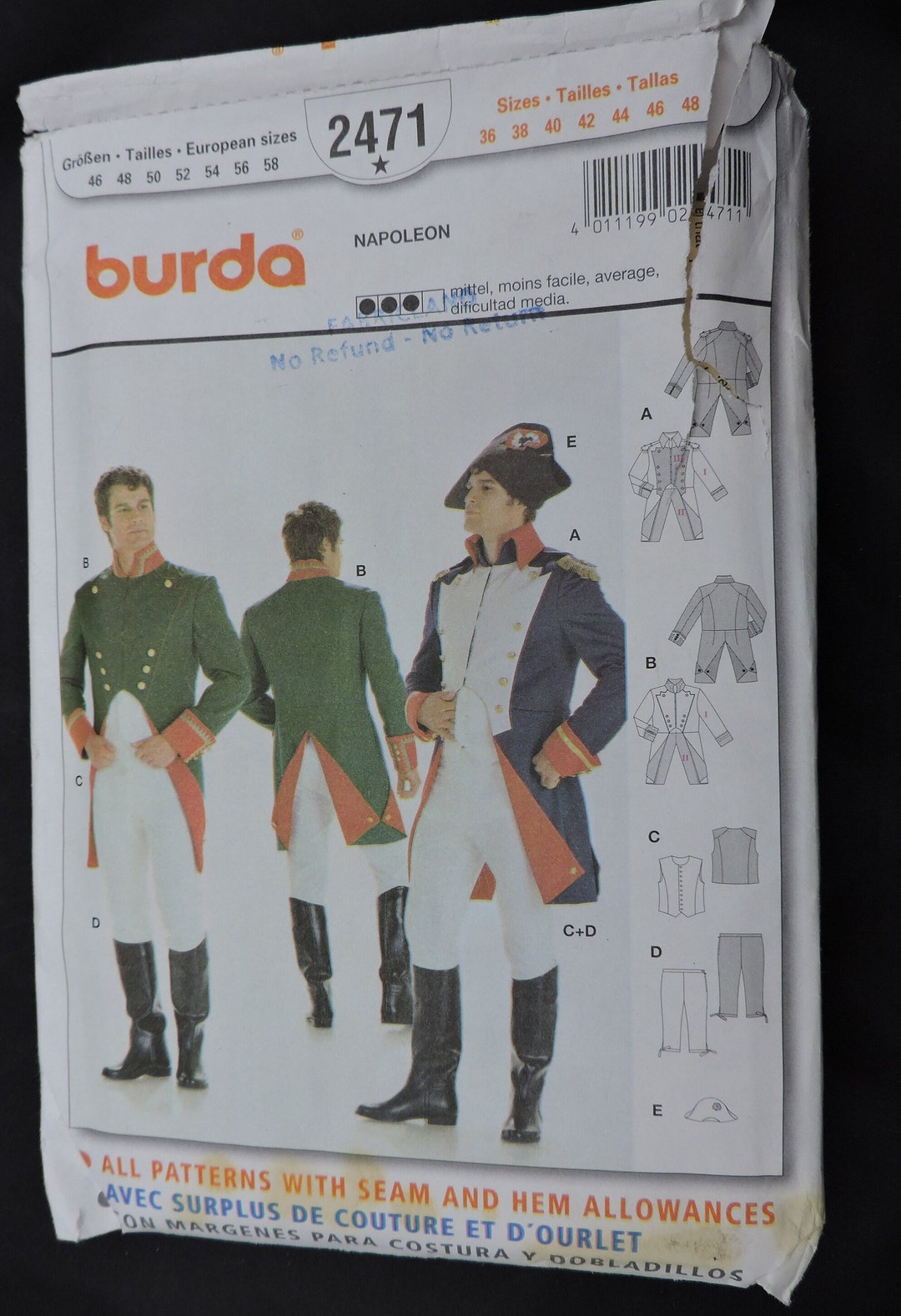 Napoleon Character Costumes Adult's Costume Halloween Outfits Stage ...