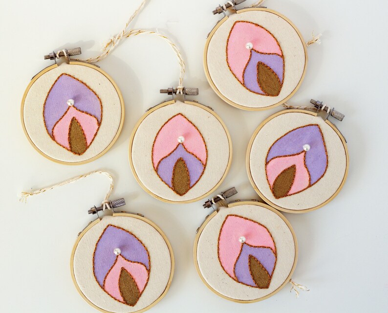 Vulva Ornament Feminist Christmas Vagina Yoni Art Etsy