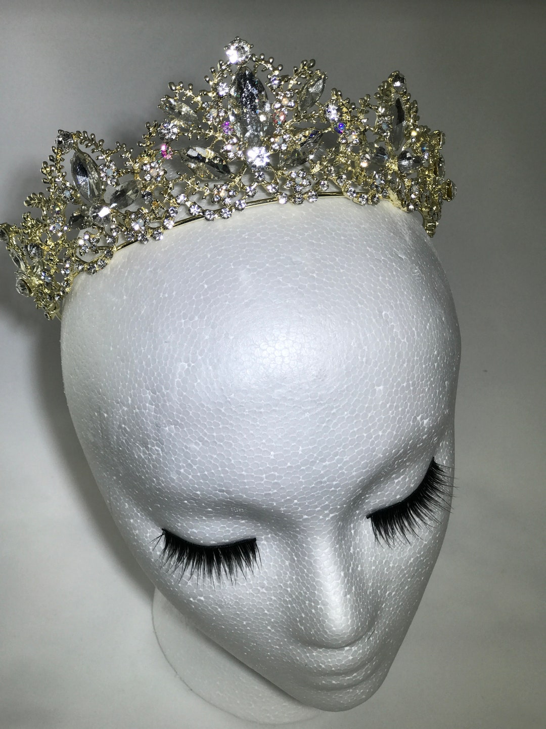 Golden Tiara anastasia. Bridal Tiara. Crown. Accessory. Wedding. Crown ...