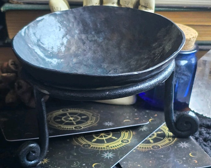 Vintage Silver Plate Salt Cellar, Witches Cauldron, Incense Burner ...