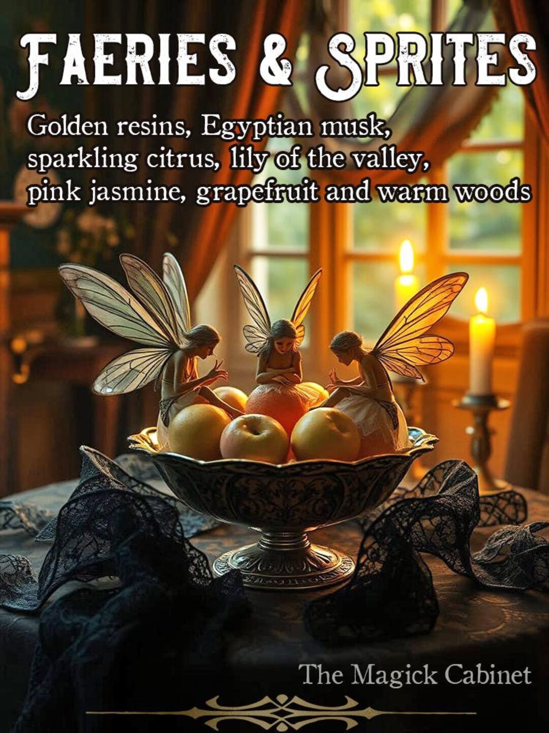 Faeries and Sprites Perfume, Golden Resins, Egyptian Musk, Citrus ...
