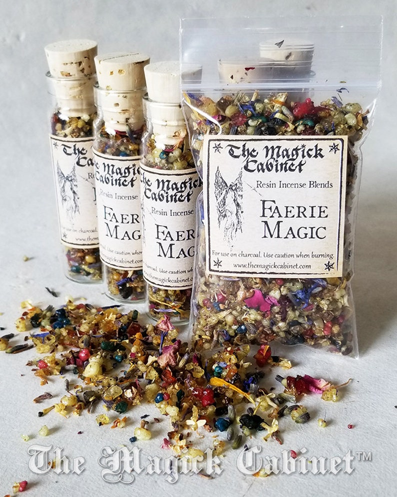 Faerie Magic Resin Incense Blend Invite the Magic of the | Etsy