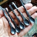 Twisted Horseshoe Nail Incense Spoon, Witches TINY Spoon Hand Forged ...