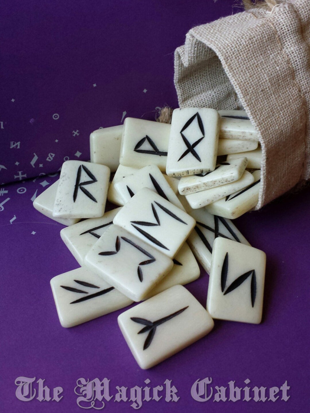 Elder Futhark Bone Rune Set, Viking Runes for Your Divination, They ...