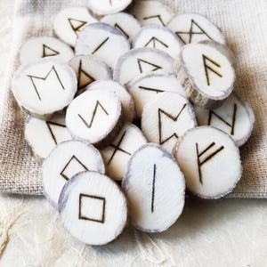 Elder Futhark Antler Runes, Viking Casting Runes Hand Made From ...