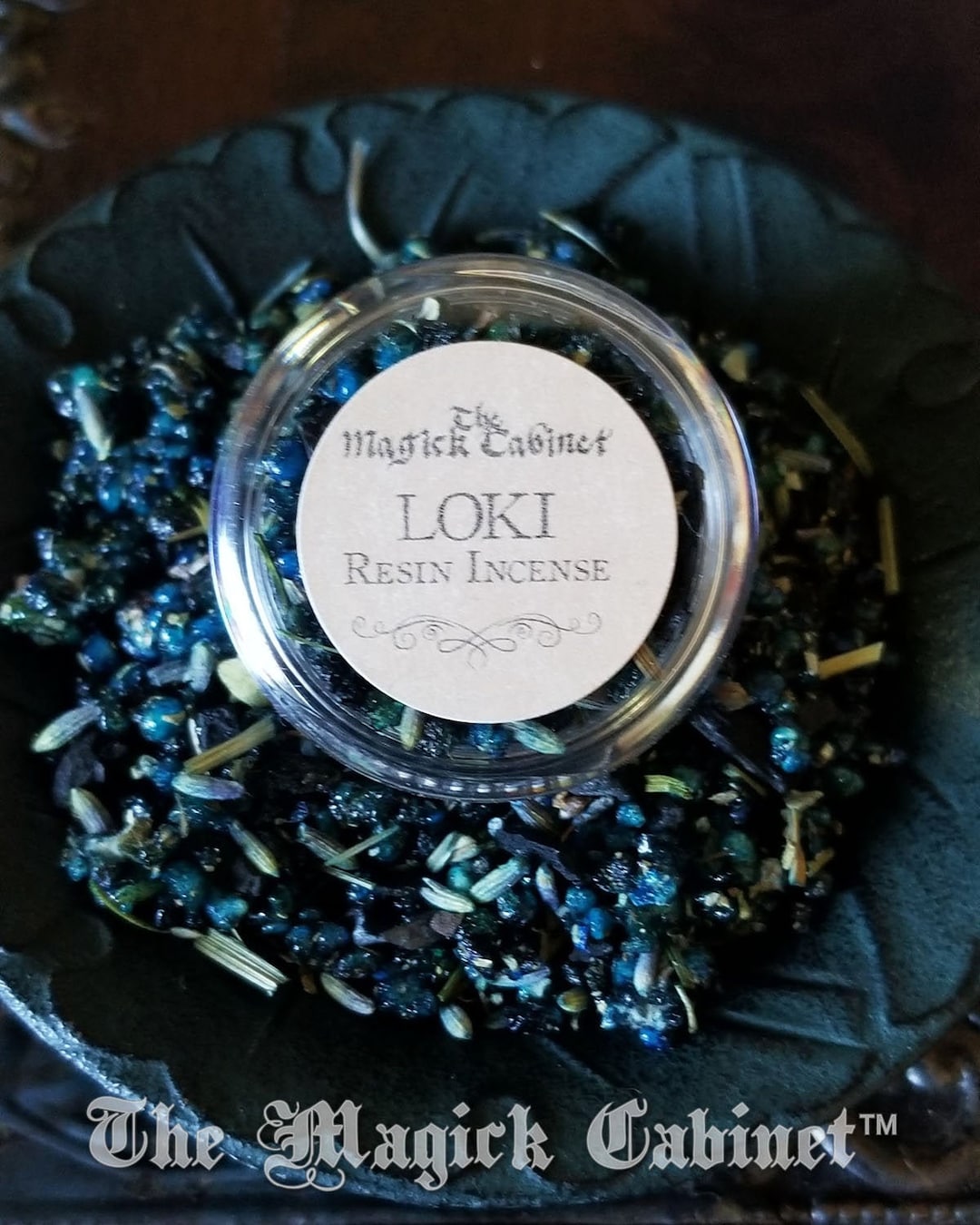 LOKI Resin Incense Blend SAMPLE SIZE, Dual Purpose Incense Used for Blessings and Hexing ...