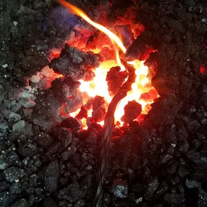 Hand Forged Iron Candle Scribe Snake Style, Witch Gift, Iron Scribe ...