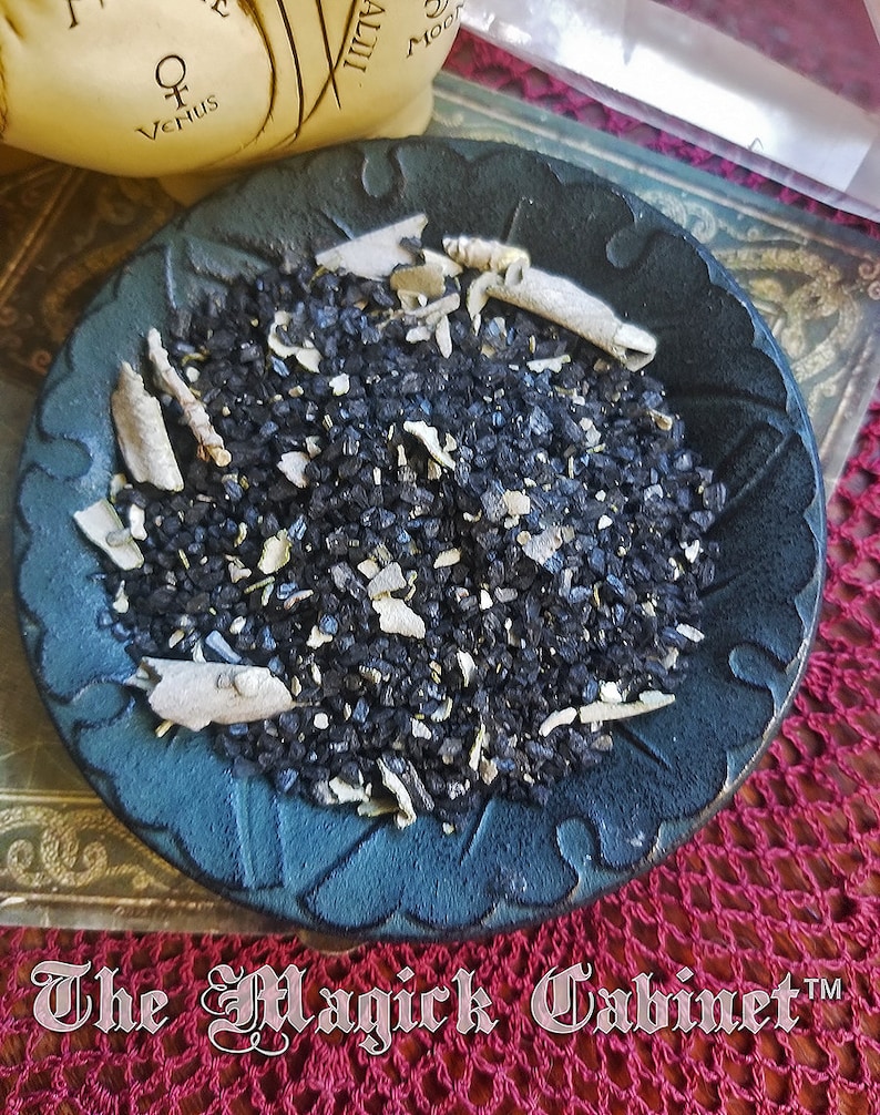 Witches Black Salt With Sage Witchcraft Herbs and Wicca - Etsy