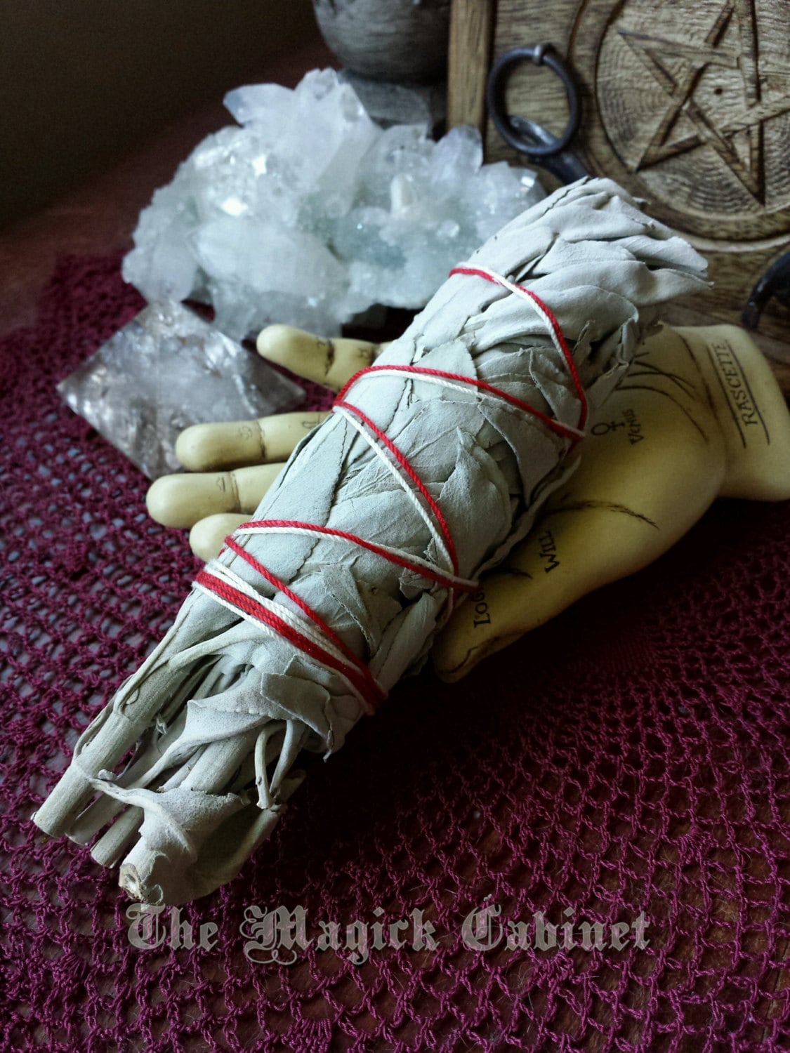 White Sage Smudge Wand 5in Hand Tied California Farmer Grown - Etsy
